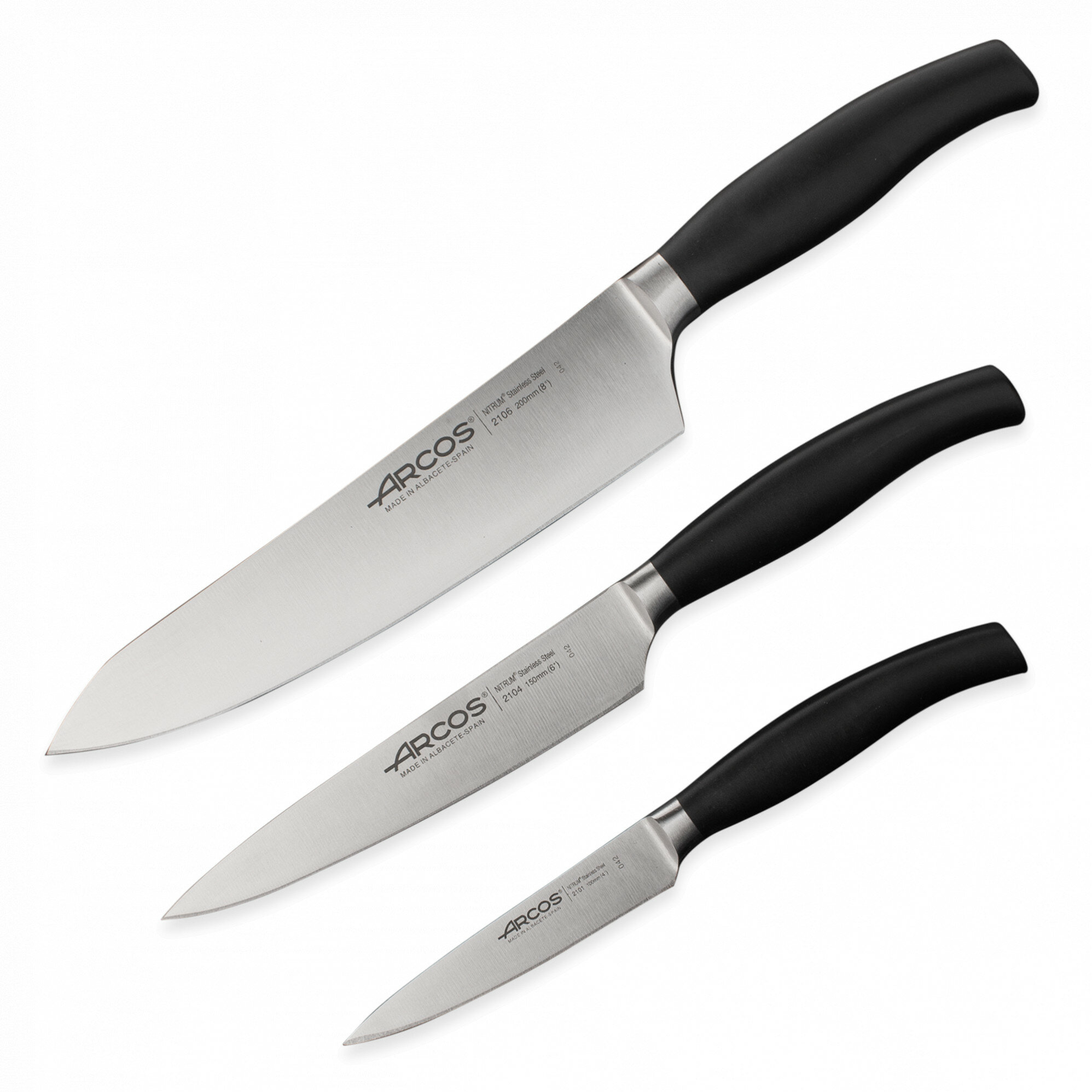 Набор кухонных ножей Arcos Clara 212000, сталь, нескользящие ручки