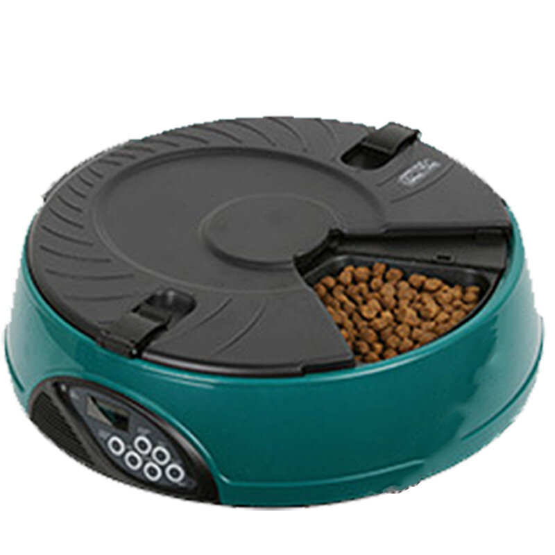 Автоматическая кормушка "Feed-Ex", на 6 кормлений, цвет: зеленый
