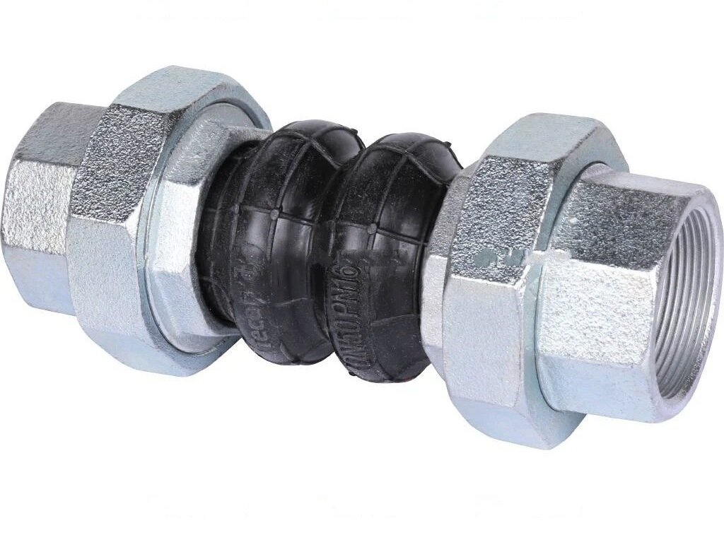 TECOFI DI7140N Компенсатор антивибрационный муфтовый 3/4" ВР DN20 PN16, EPDM