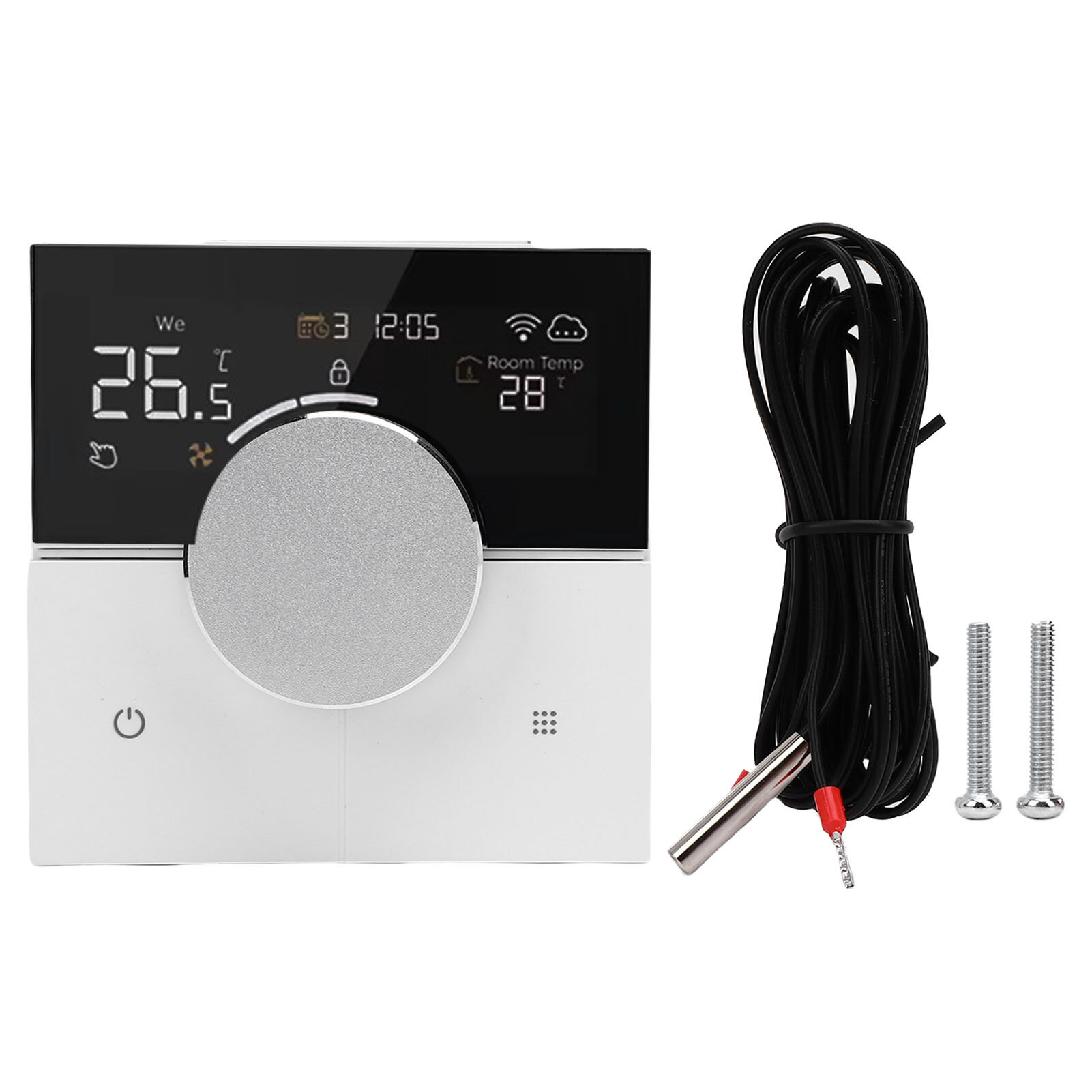Smart Programmable Thermostat Wi -Fi Цвет экрана Полный сенсорный контроль Home Thermostat для электрического нагрева