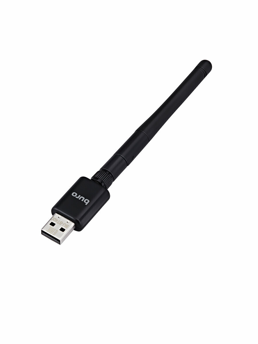 Адаптер USB Buro Bluetooth 4.0+EDR class 1 100м черный