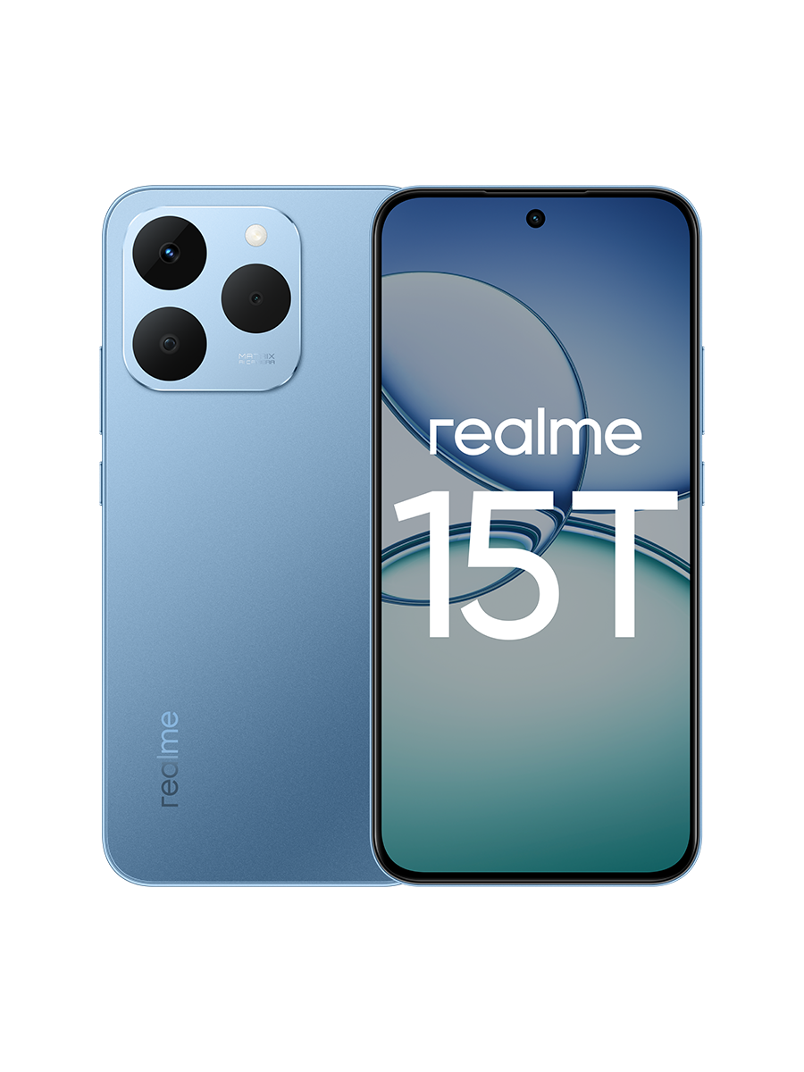 Смартфон realme 15T 12/256 ГБ, RU, Dual nano SIM, голубой металлик