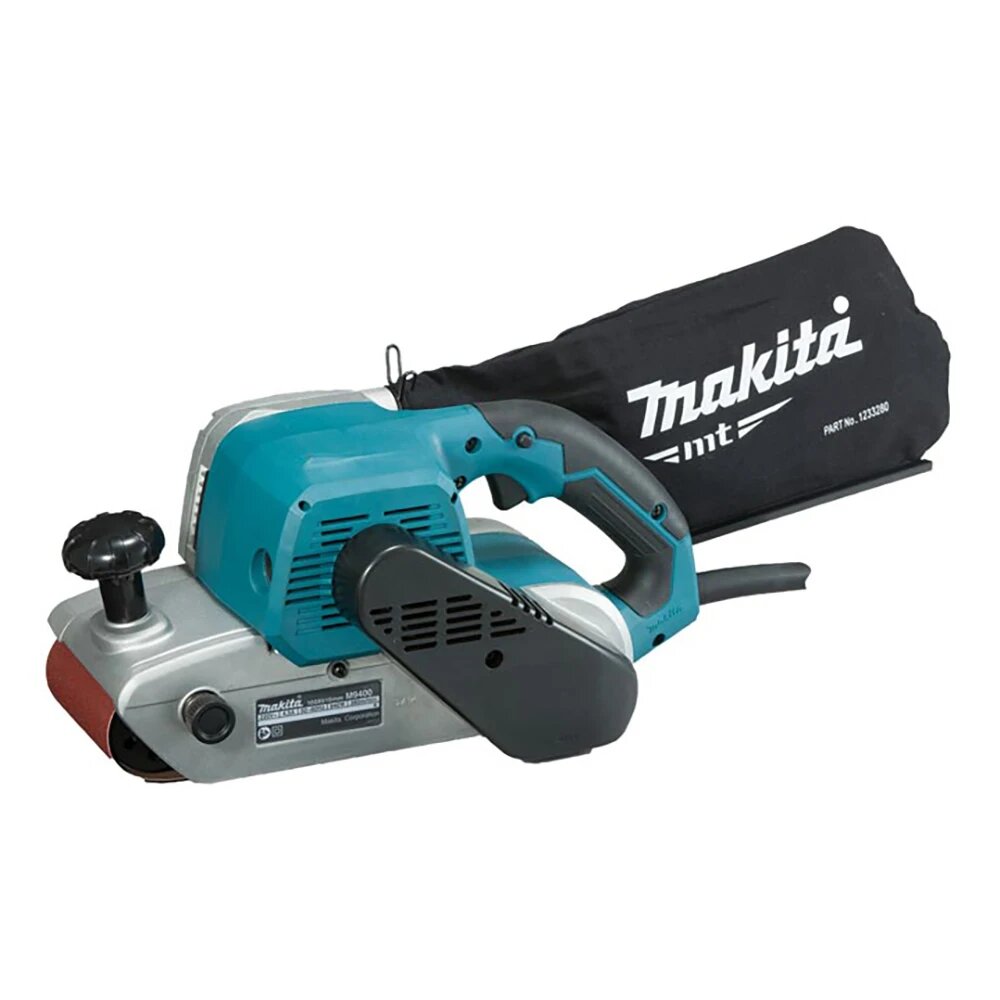 Ленточная шлифмашина Makita M9400B, 940 Вт, ширина 100мм, 380м/мин, бирюзовый