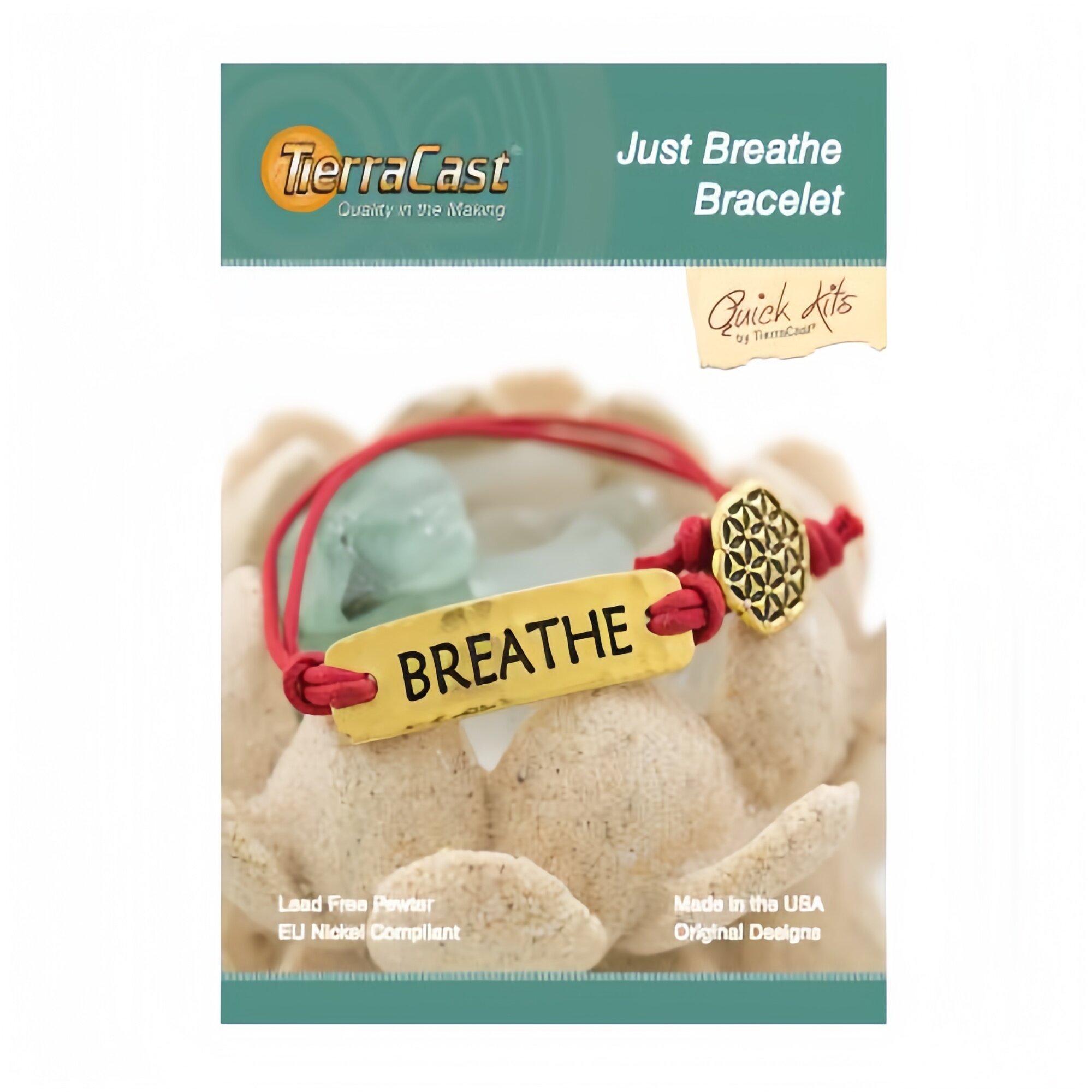 Набор для сборки украшения, 152-203мм, TierraCast, браслет Just Breathe, позолоченный, 1 шт.