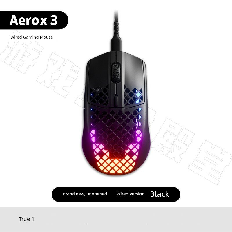 Беспроводная игровая мышь Steelseries Aerox 3 2.4G с поддержкой Bluetooth [Совершенно новый]Aerox 3 Черная проводная