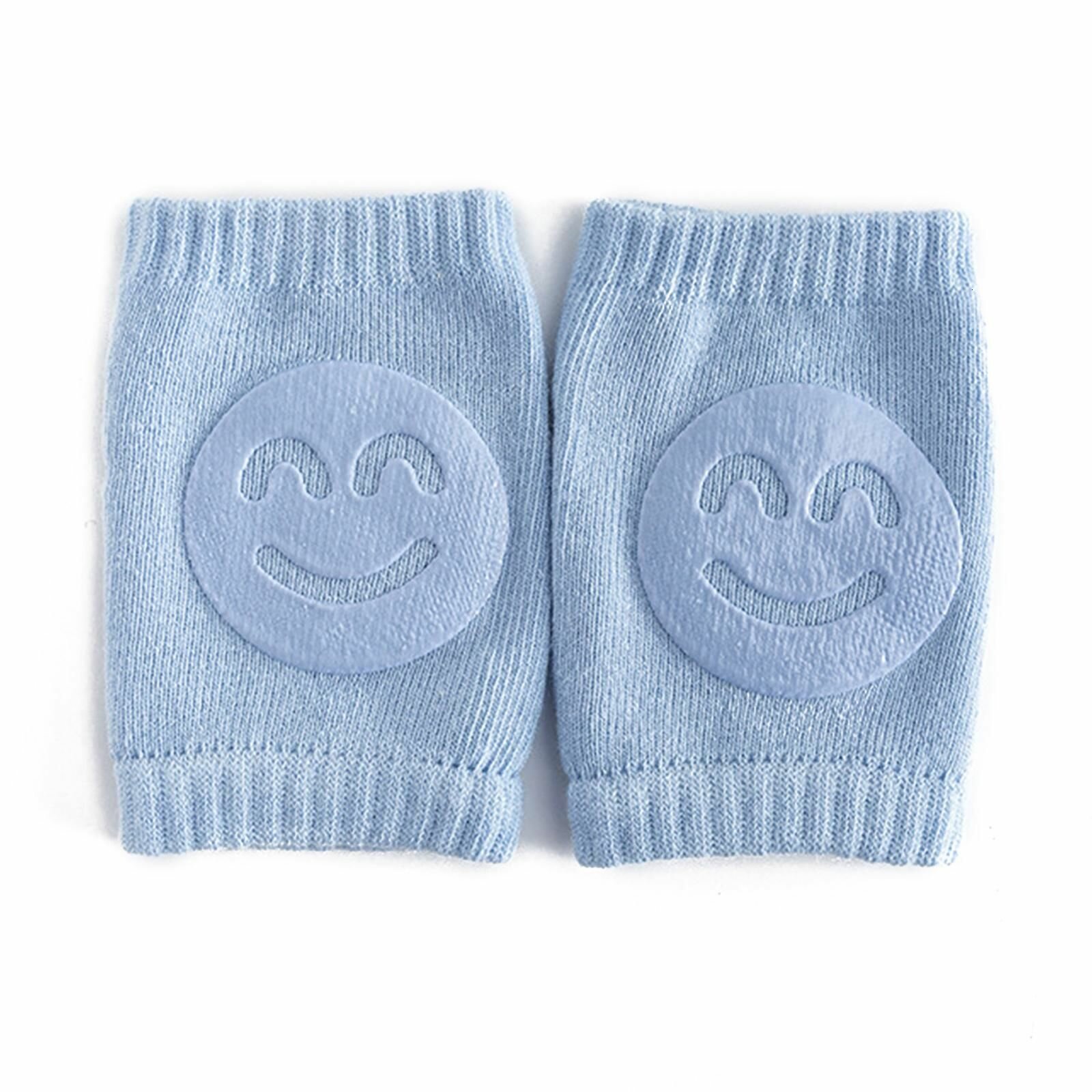 Детские налокотники, наколенники для малышей при ползании-Тихий синий