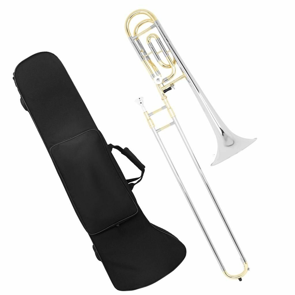 Тромбон Bb Tune Tenors с чехлом, золото и серебро