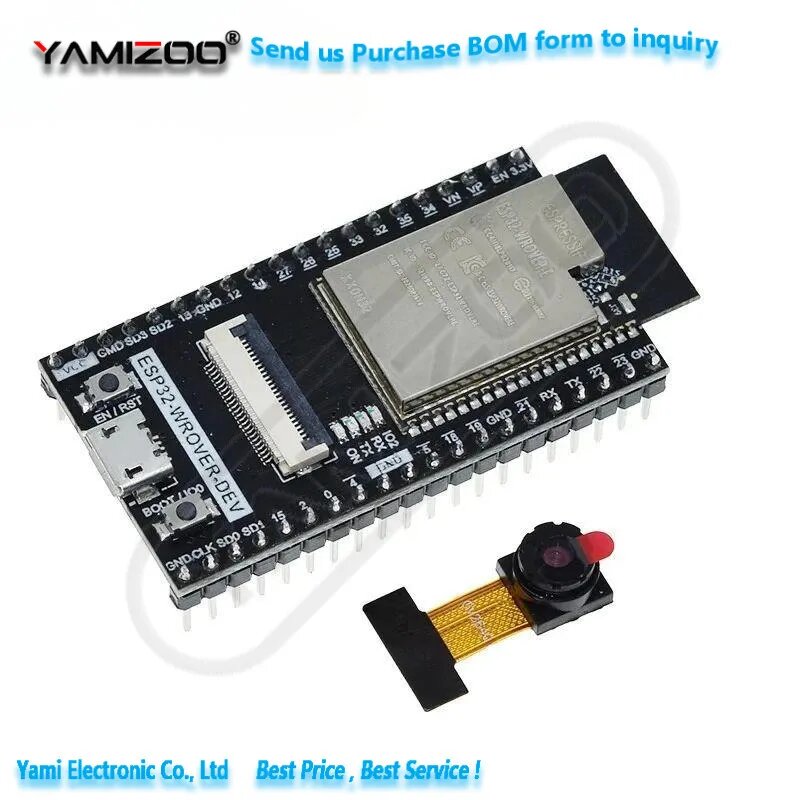 Плата ESP32 CAM ESP32-WROVER с камерой, модуль Wi-Fi Bluetooth для Arduino IDE C, код Python OV2640