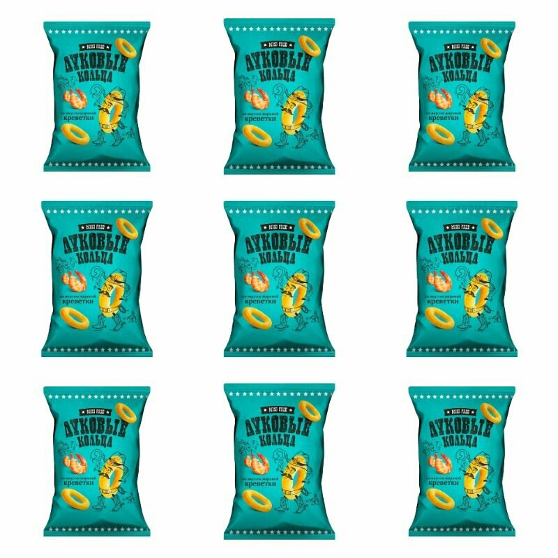 MiniFree луковые кольца жареная креветка, 45 г, 9 упаковок