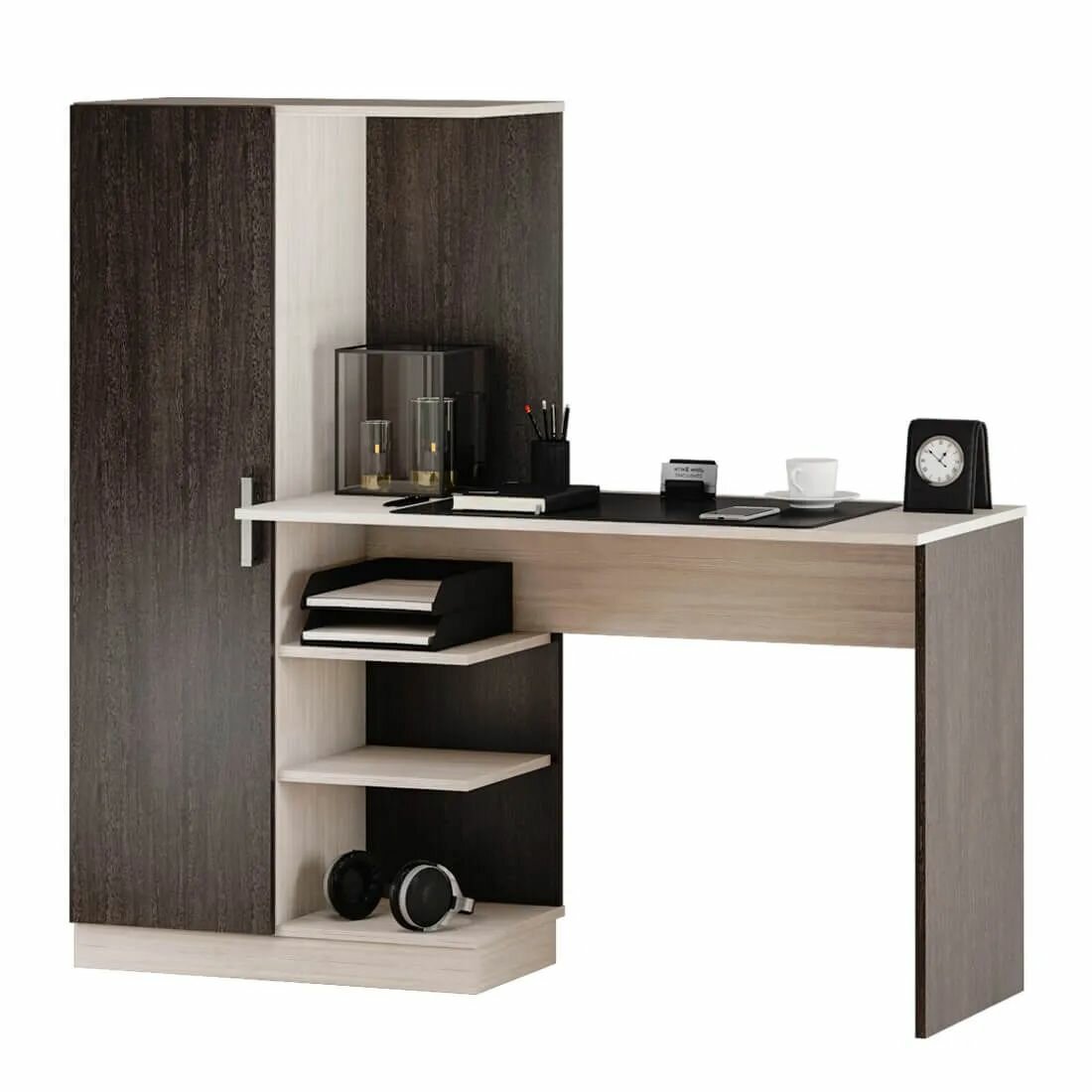 Стол компьютерный "Бейсик" венге/лоредо (Мебелони)