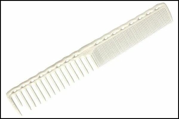Расческа Y.S YS-332, для стрижки, многофункциональная, комбинированная, длина 185мм, цвет Белый