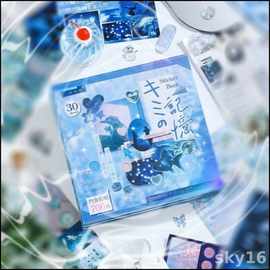 Японский стикербук; декоративный блокнот