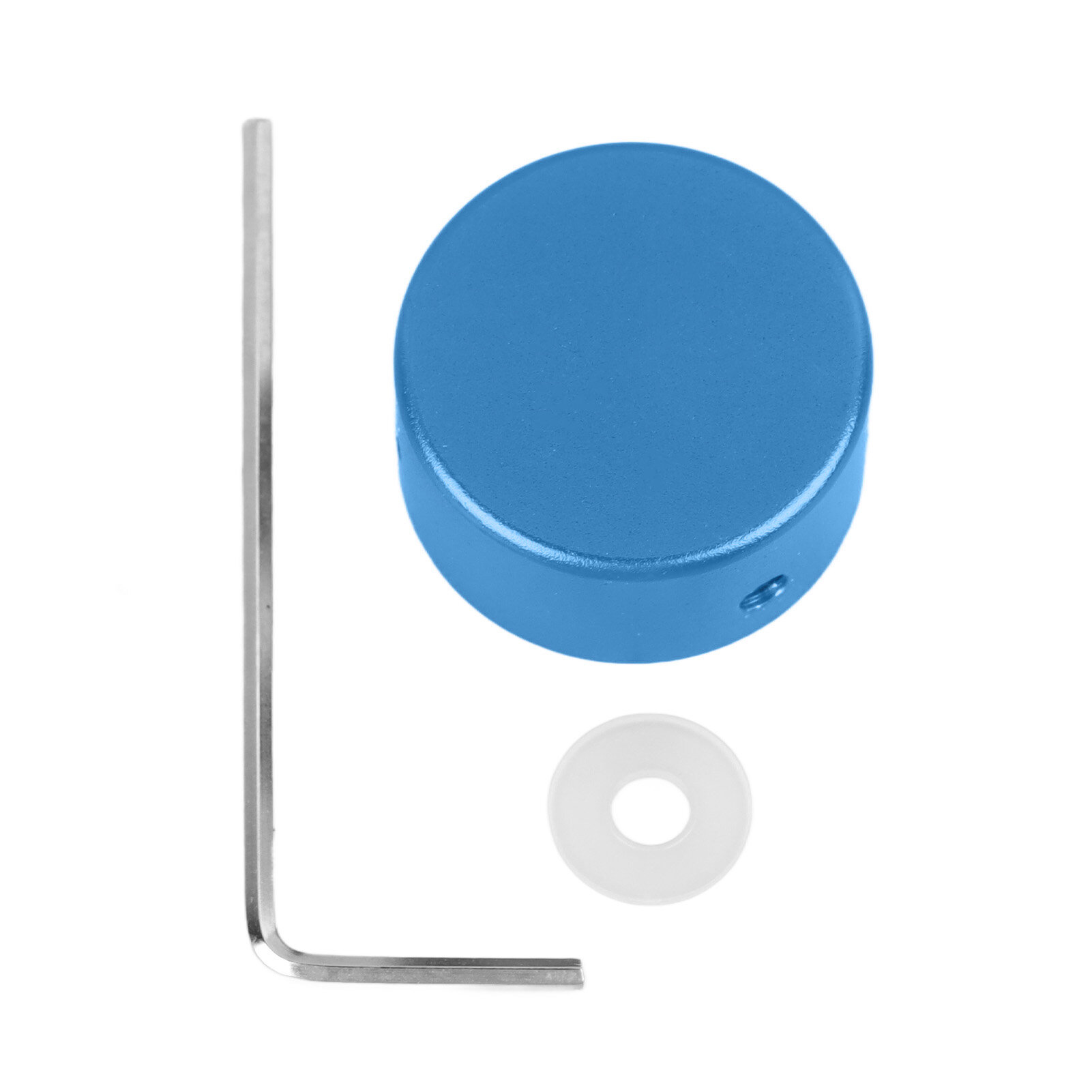 Pedal Footswitch Topper Aluminum Electric Guitar Spike Protection Effect Foot Nail Cap Blue