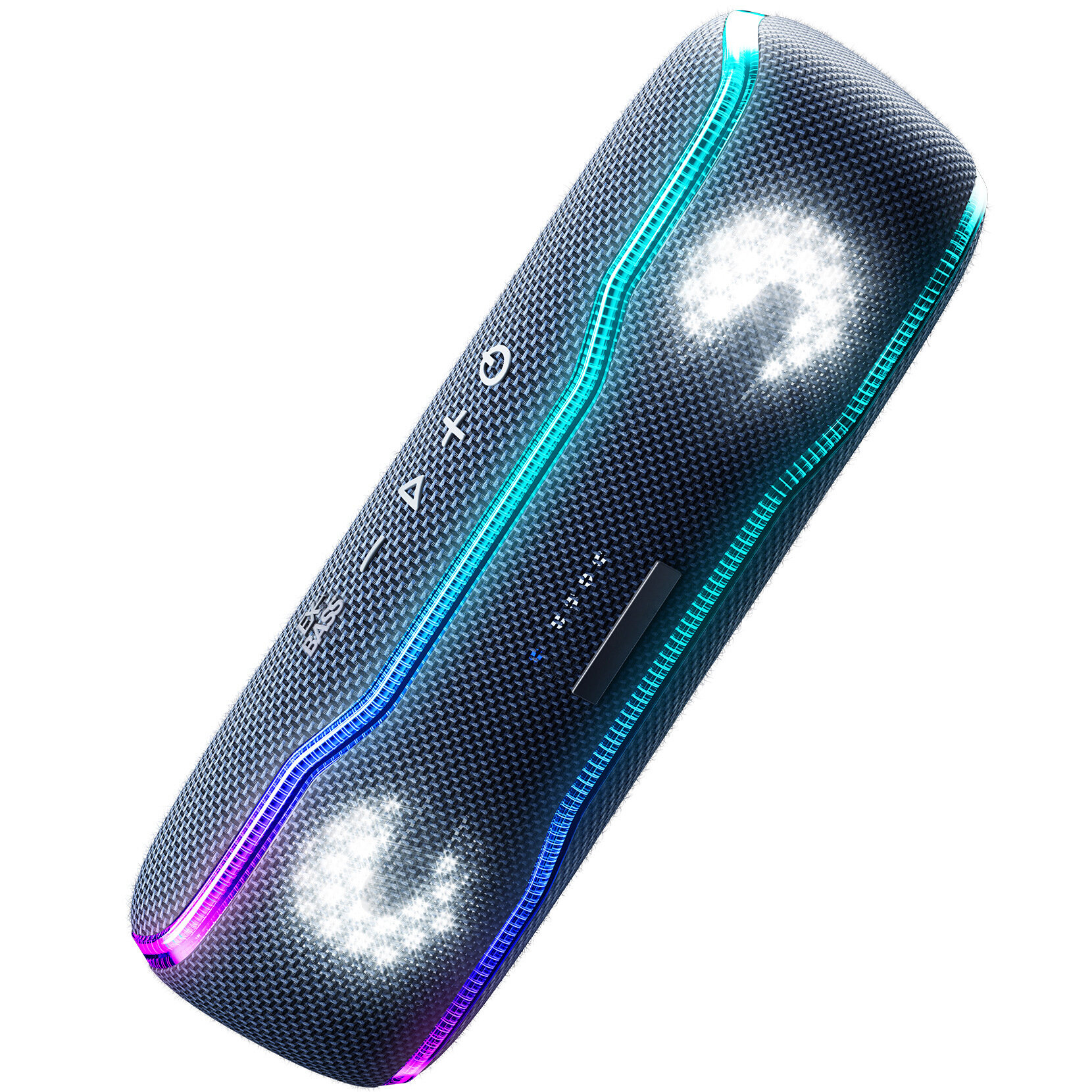 Cyboris New RGB Cool Wireless Waterproof Bluetooth Speaker Outdoor Sports Portable Subwoofer Audio Wholesale black