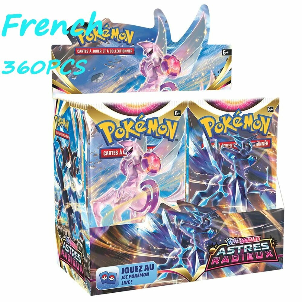 Набор коллекционных карт Pok mon TCG: Silver Tempest, Obsidian Flames, Paradox Rift, карточная игра для детей