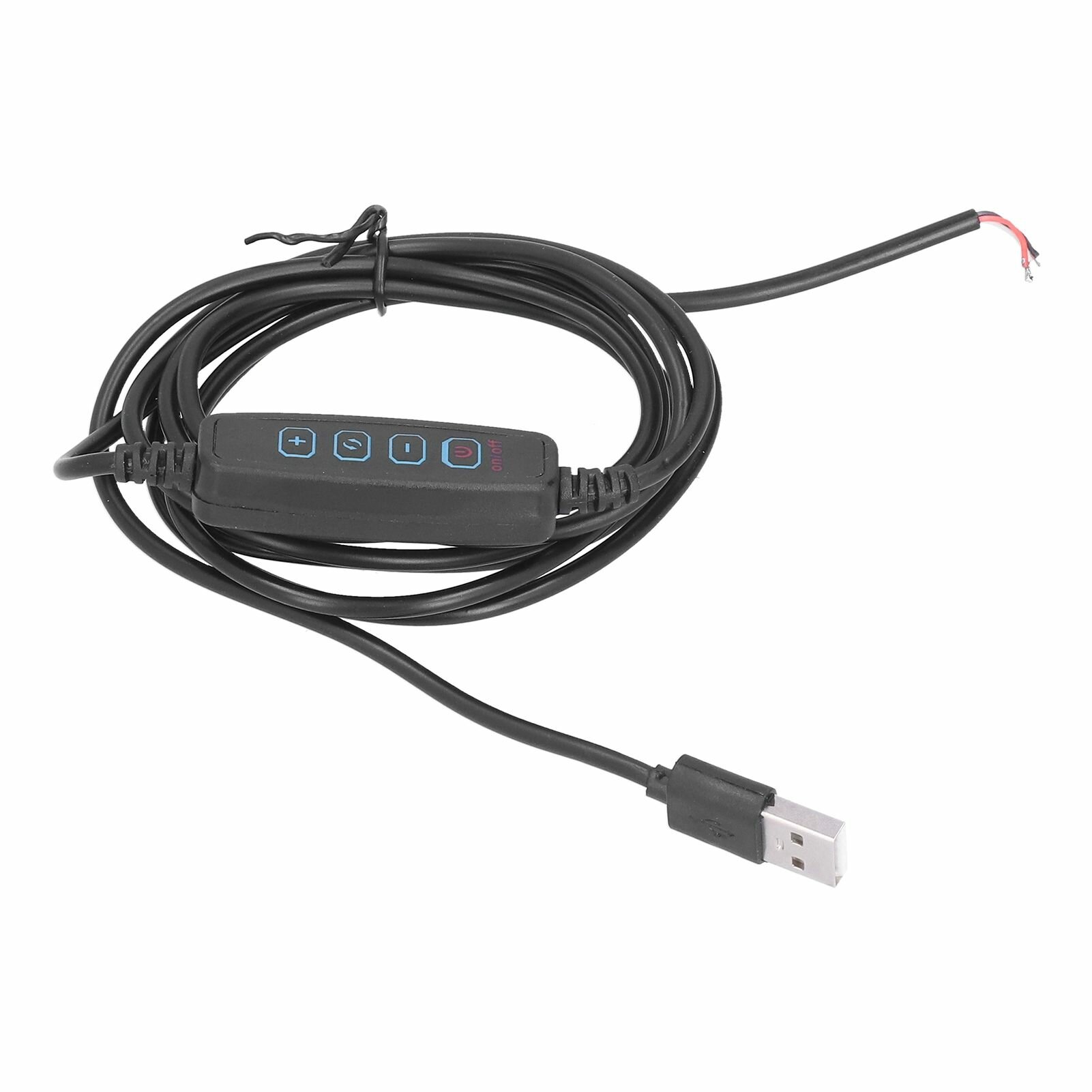 Светодиодный шнур переключателя света длиной 2 м с регулируемой яркостью, универсальный USB-шнур питания для лампы 5 В, уличной домашней лампы