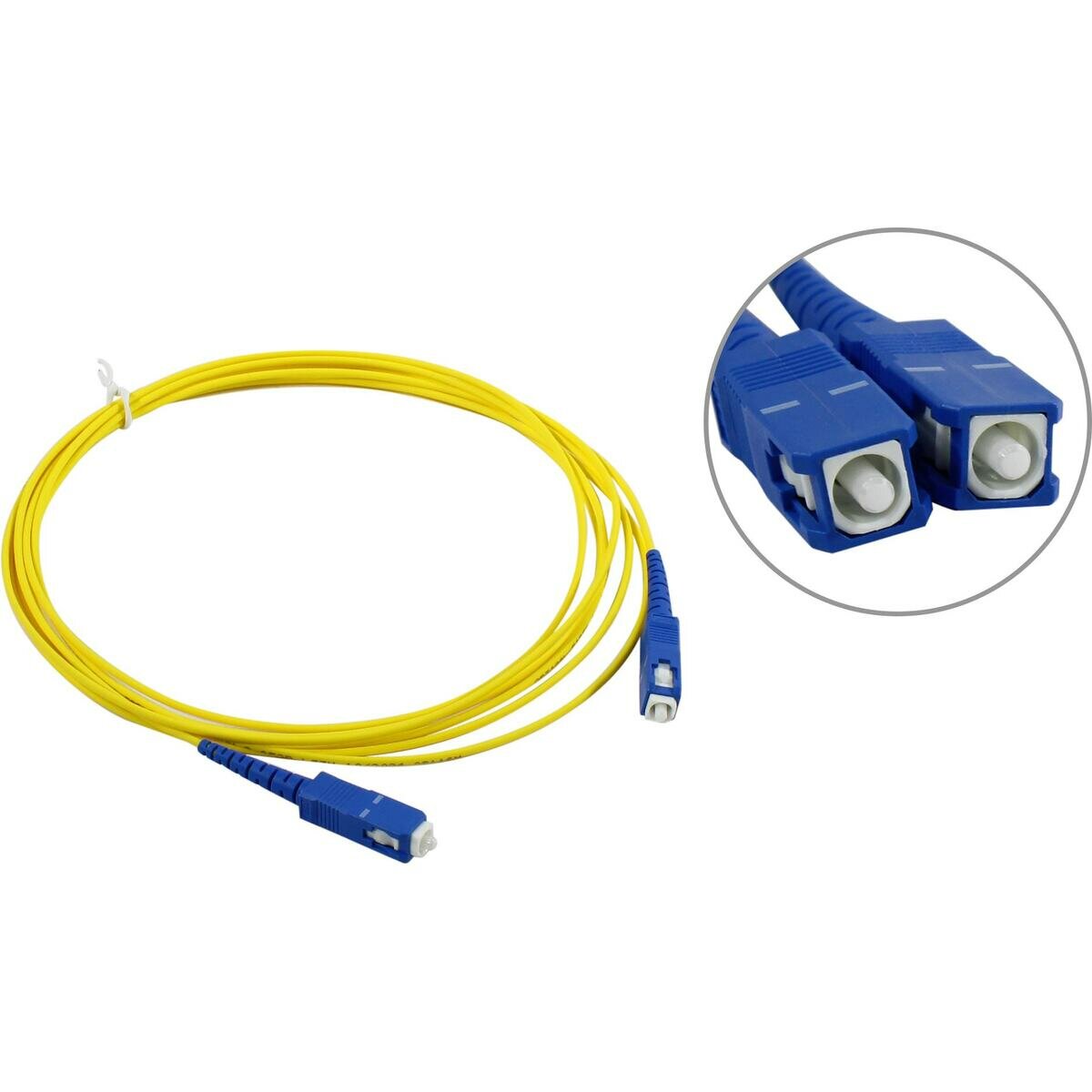 ExeGate FC-S-9-SC-SC-3M-LSZH Patch cord во, SC-SC, Simplex, LSZH, SM 9/125 3м EX297924RUS