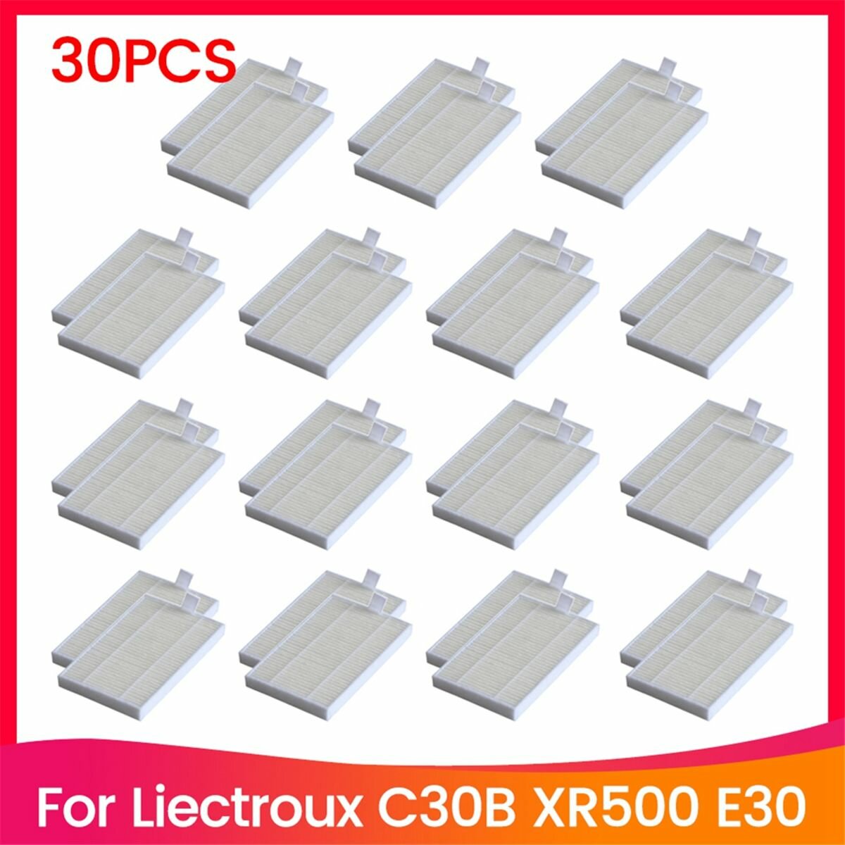 30 Шт. Нерафильтров Для Liectroux C30B XR500, Сменные Части Фильтра