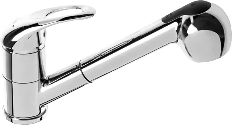 Смеситель для кухни Haiba HB03 HB6003 с гибким изливом, с поворотным изливом, хром, глянцевый, однорычажный, латунный, с керамическим картриджем