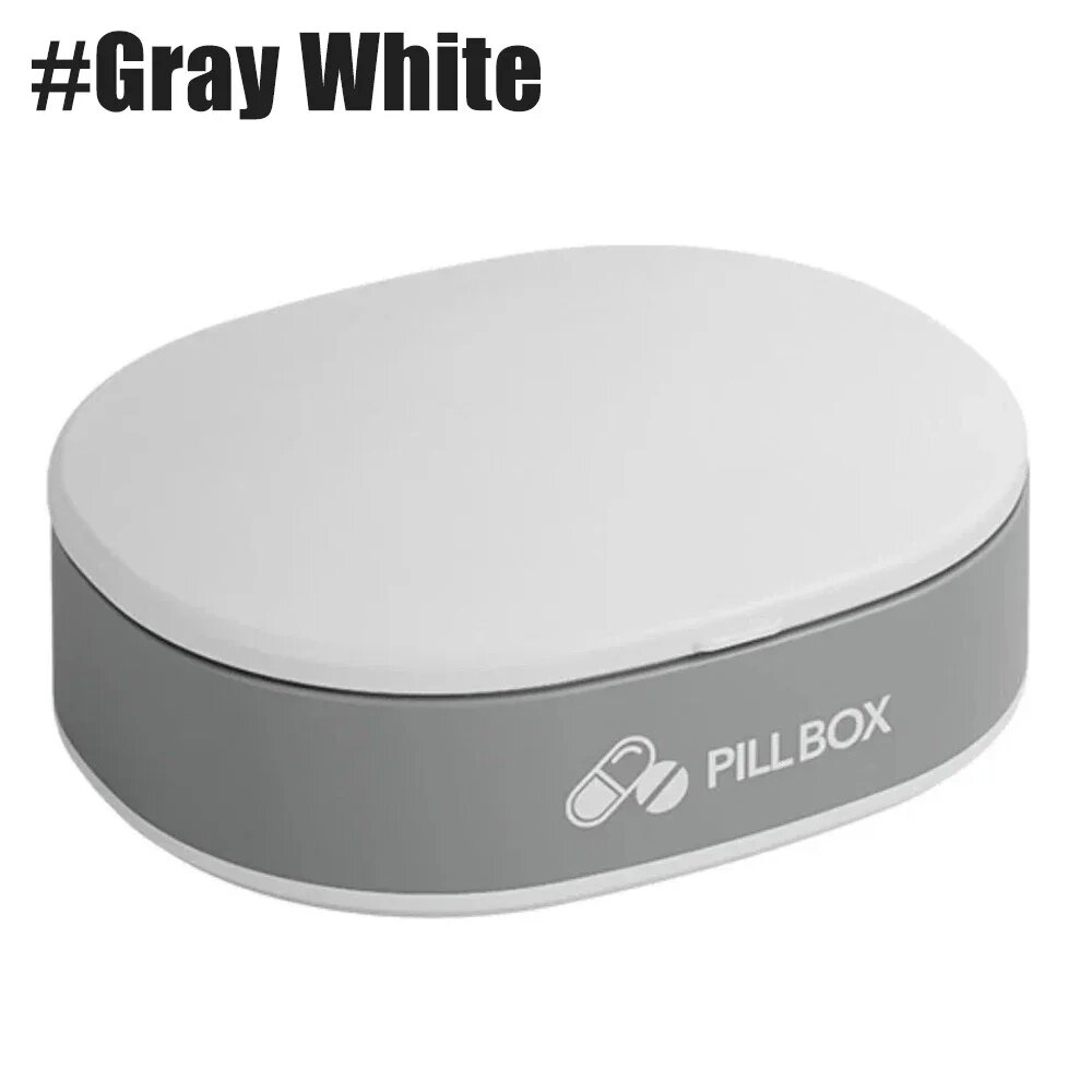 Органайзер для таблеток Gray White 6 секций