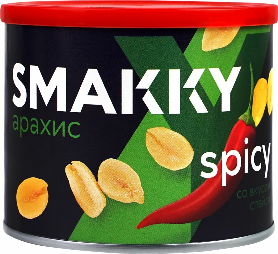 Арахис SMAKKY со вкусом пряный Спайси, 150г x 3 упаковки