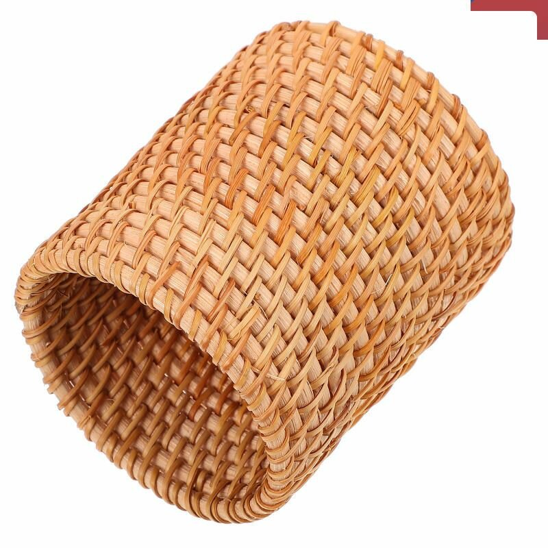 Плетеный держатель для ручек вазы маленький домашний контейнер из ротанга многофункциональная тканая корзина 10, 00X7, 50X7, 50CM`