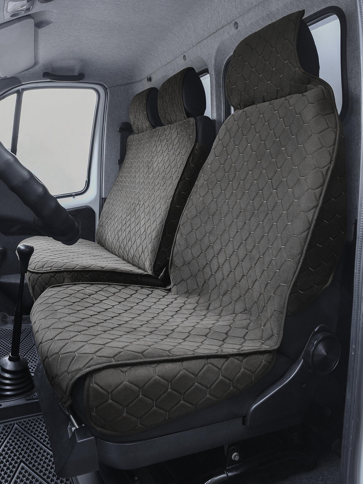 Накидка REZKON ГАЗ ГАЗель Next алькантара, защита с боков, для сиденья