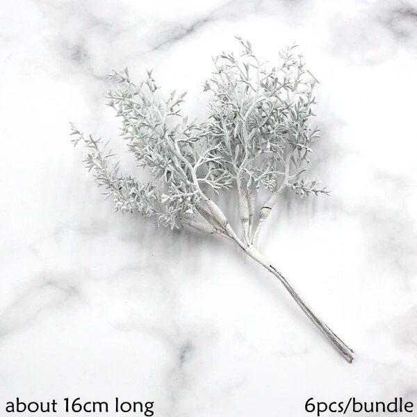 Искусственные цветы сосновые растения для свадьбы Серебряный, Type 14