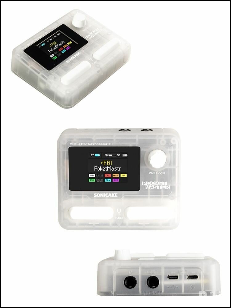 Эксклюзивная педаль эффектов Sonicake Pocket Master с более чем 100 встроенными пресетами