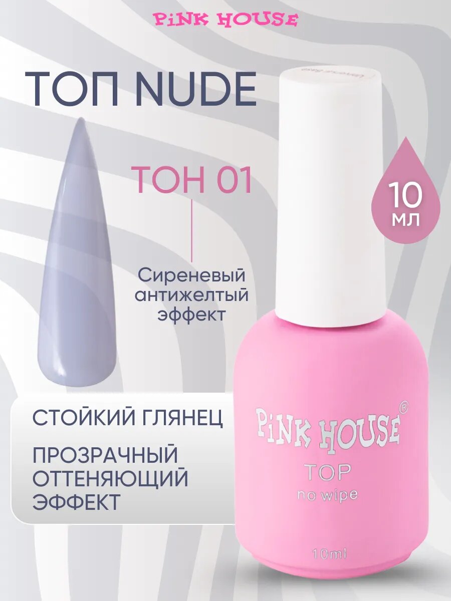 Топ для ногтей без липкого слоя Nude 10 мл