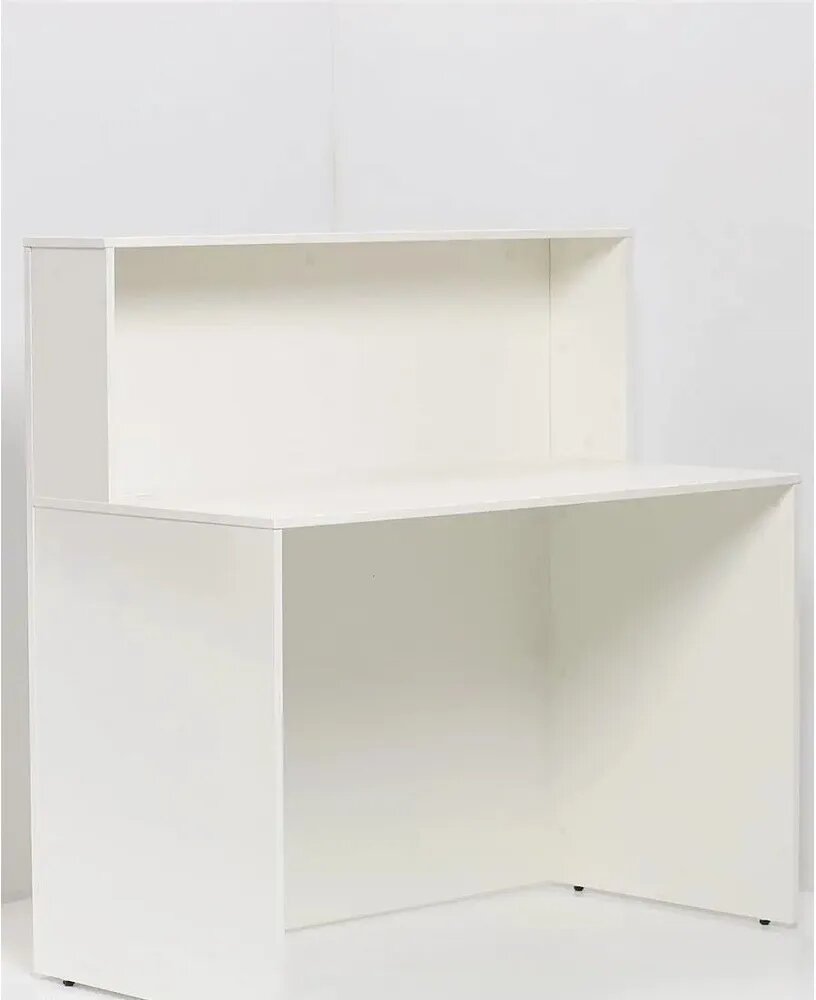 Ресепшн для работы сотрудников ПВЗ WB , ЛДСП, белый, 120х120х60 см, Акро Групп Мебель