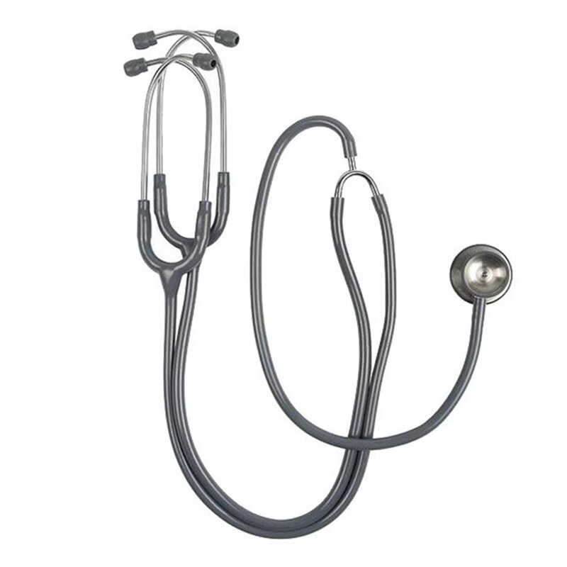 4002-02 Учебный стетоскоп duplex, хромированный, серый