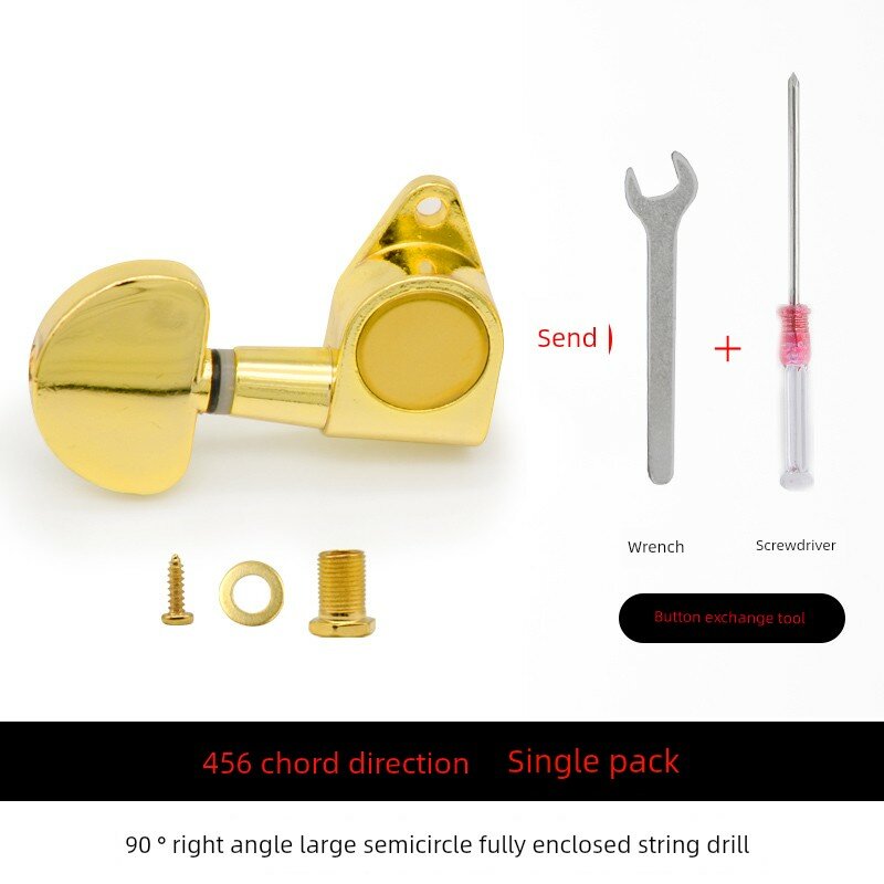 Гитарный тюнер Yamaha, 90-градусный гитарный тюнер, тюнер с полностью закрытой ручкой, универсальная металлическая