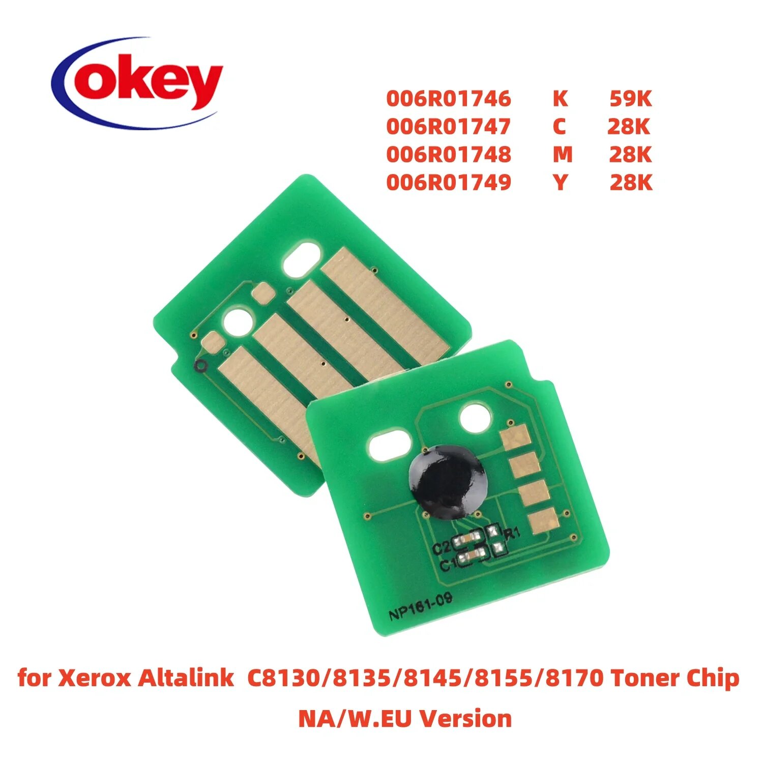 Тонер-чипы Cokey для Xerox Altalink C8130/C8135/C8145/C8155/C817