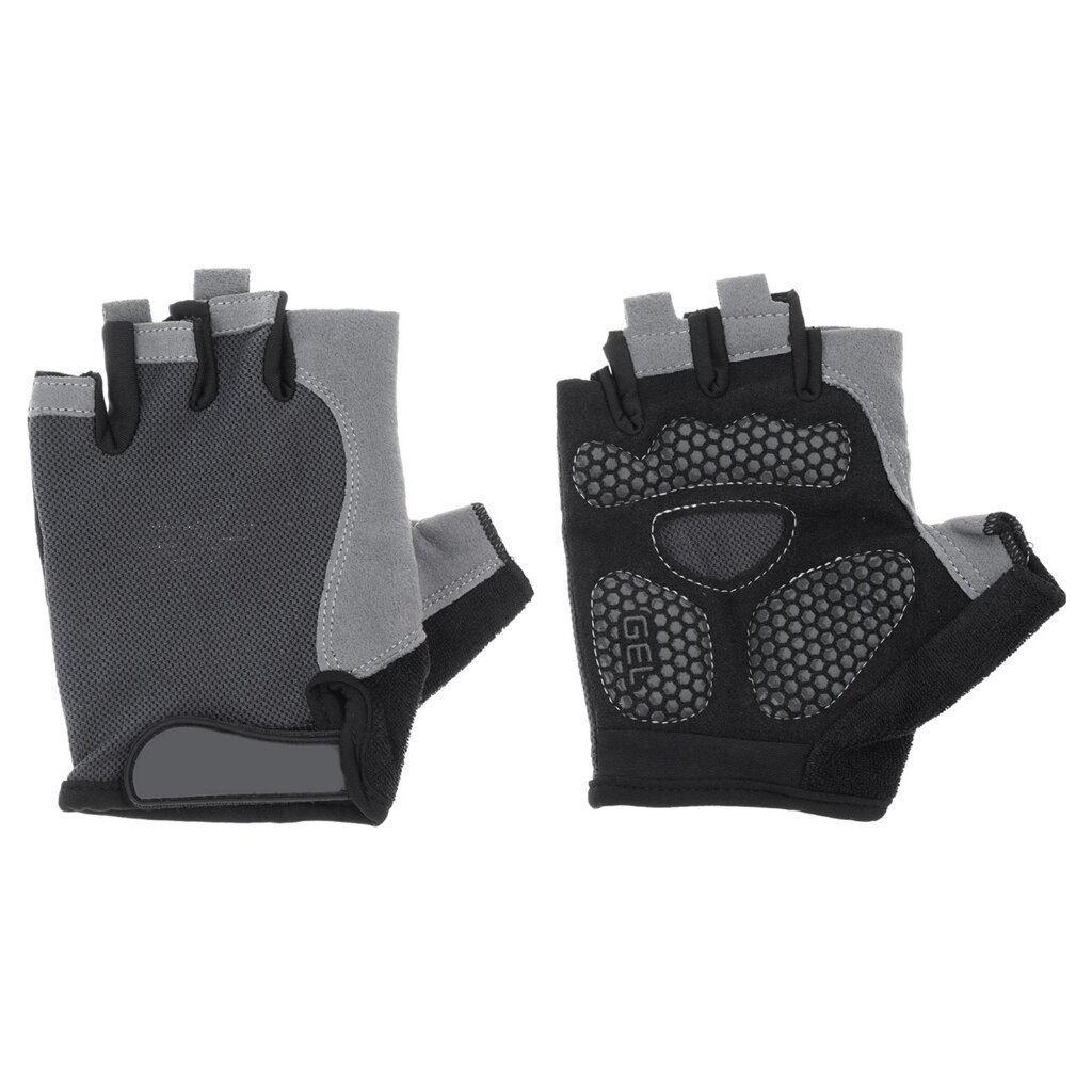 Спортивные перчатки с полупальцами, солнцезащитные перчатки для альпинизма на открытом воздухе-светло-серый-L
