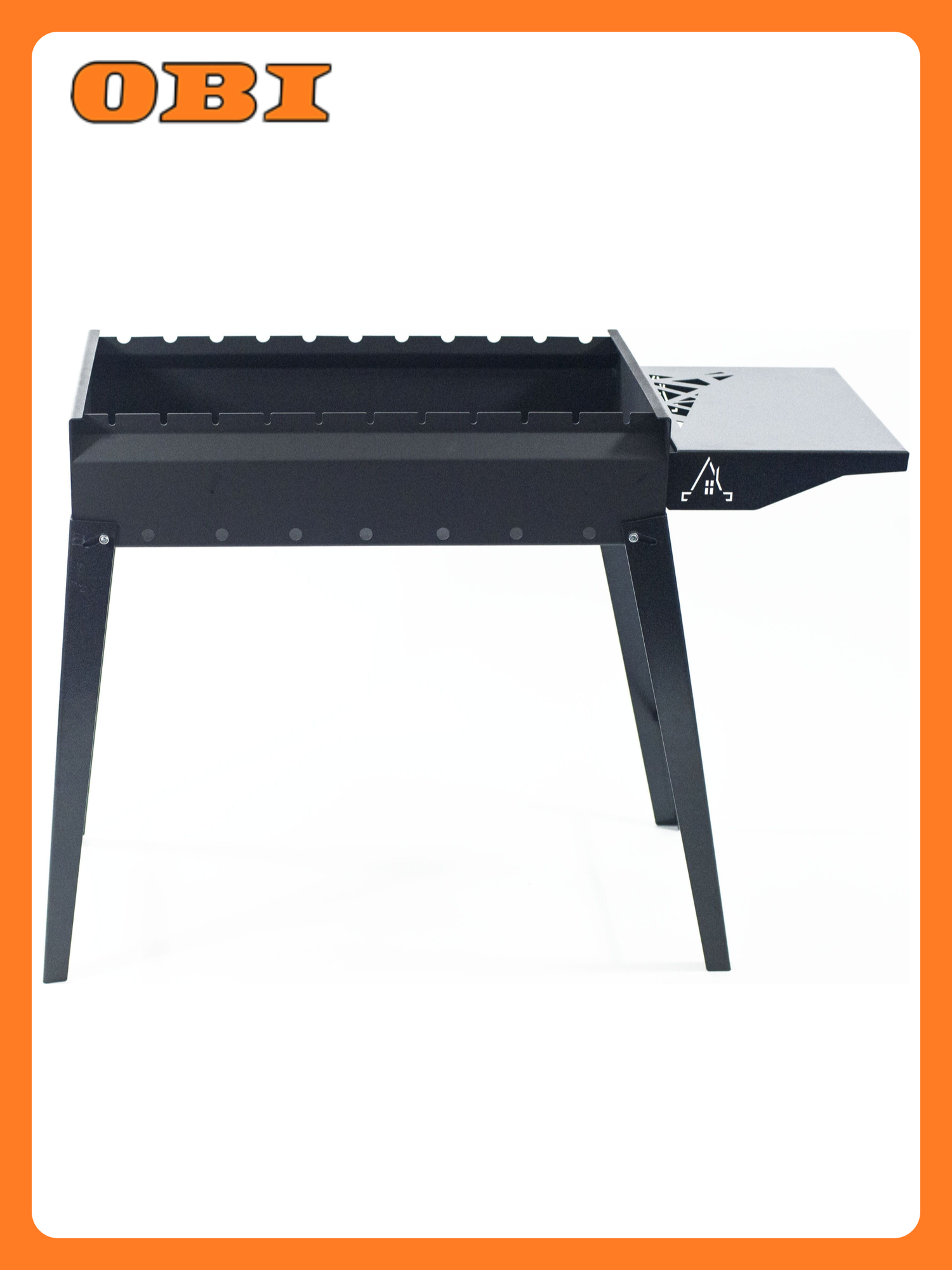 Мангал "Турист", складной, металлический, разборный, 82x38x64 см