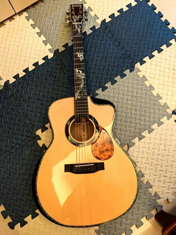 Shah Bo John Акустическая гитара Электроакустическая 3kao shou 6-струнная, корпус Ель 4/4