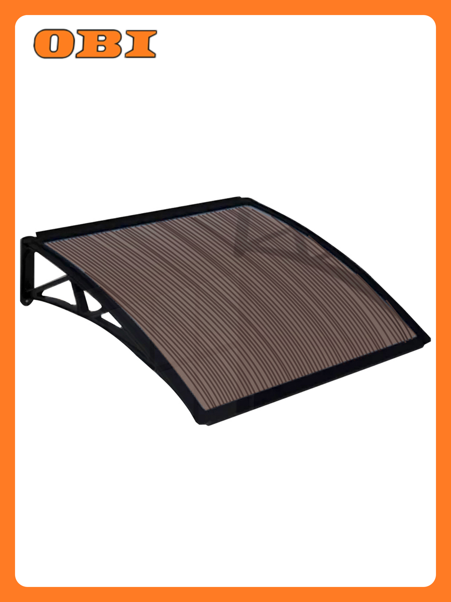 Козырек защитный Козырь одинарный 6 мм черный