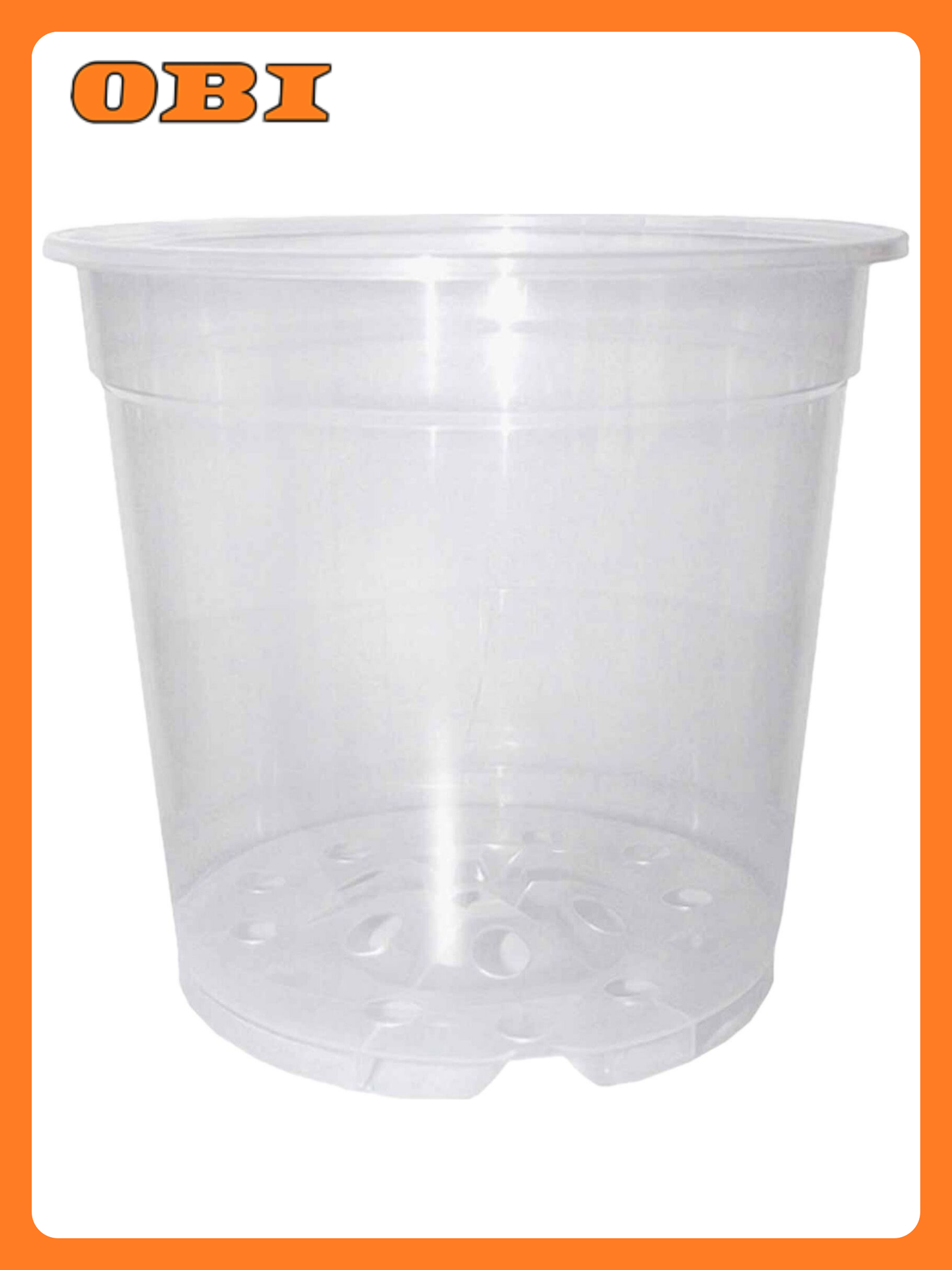 Горшок GARDEN SHOW для орхидей, прозрачный, дренажные отверстия, 0,74л