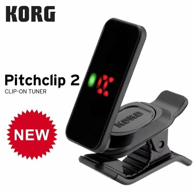 KORG PITCHCLIP PC-2 PC2 цифровой тюнер-прищепка Гитарный бас-тюнер