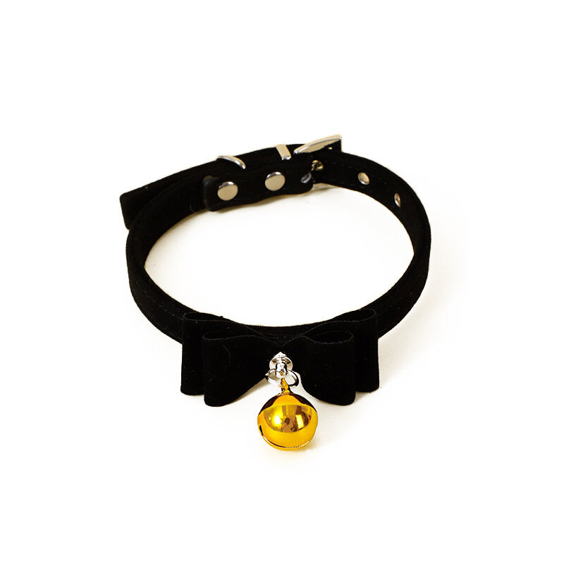 Кошачий ошейник с колокольчиком с бантиком милый кот кот домашнее животное ошейник маленькая собака бархатный