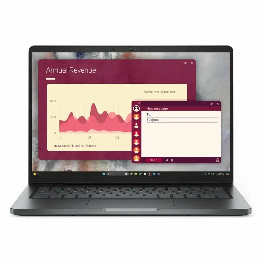 Ноутбук Dell Pro 14 (Pro14-7213) Core 7 250U 14 FullHD/32 GB/1TB SSD/Intel graphics/Linux серебристый