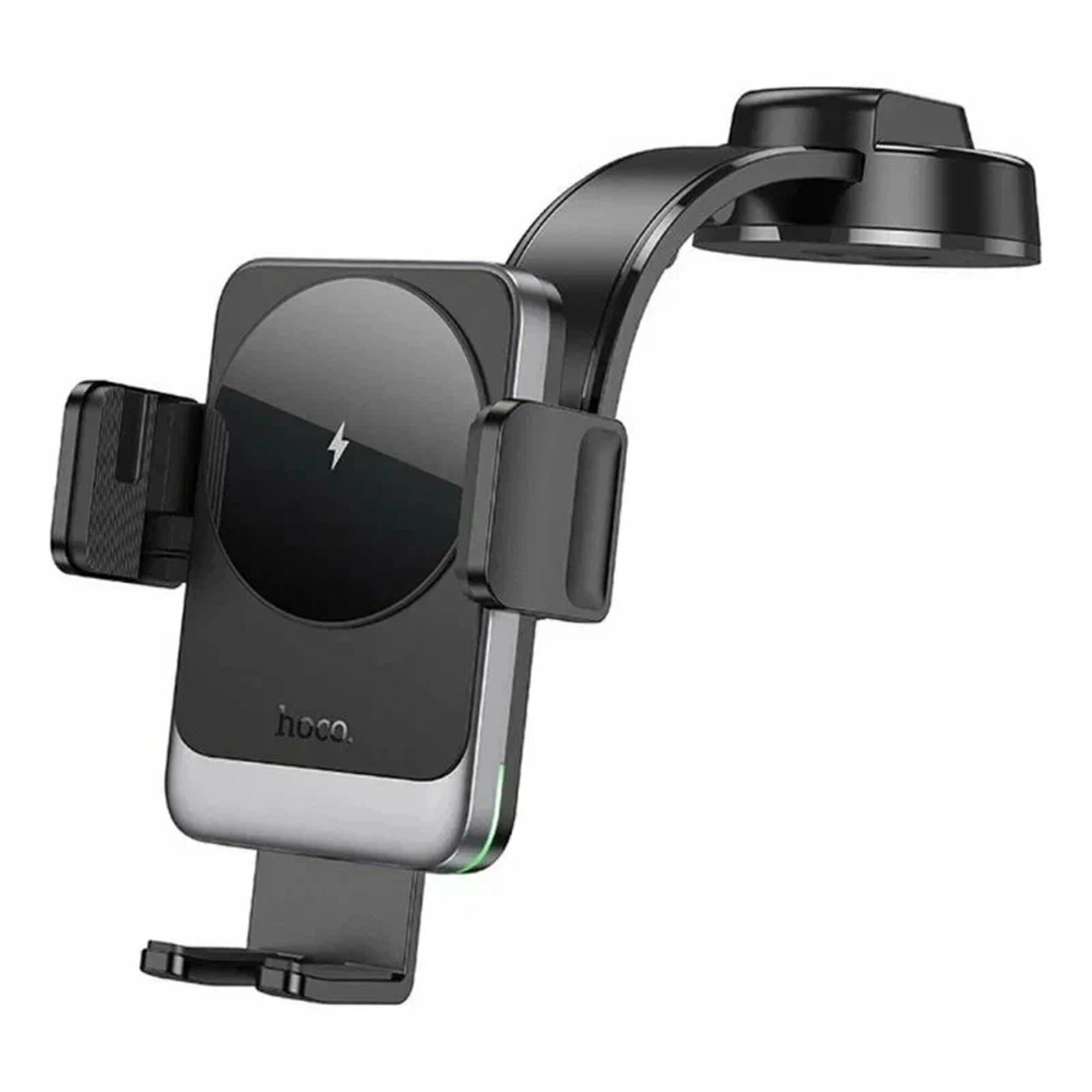 Автомобильный держатель/беспроводное зарядное устройство Hoco HW14 (на приборную панель) черный