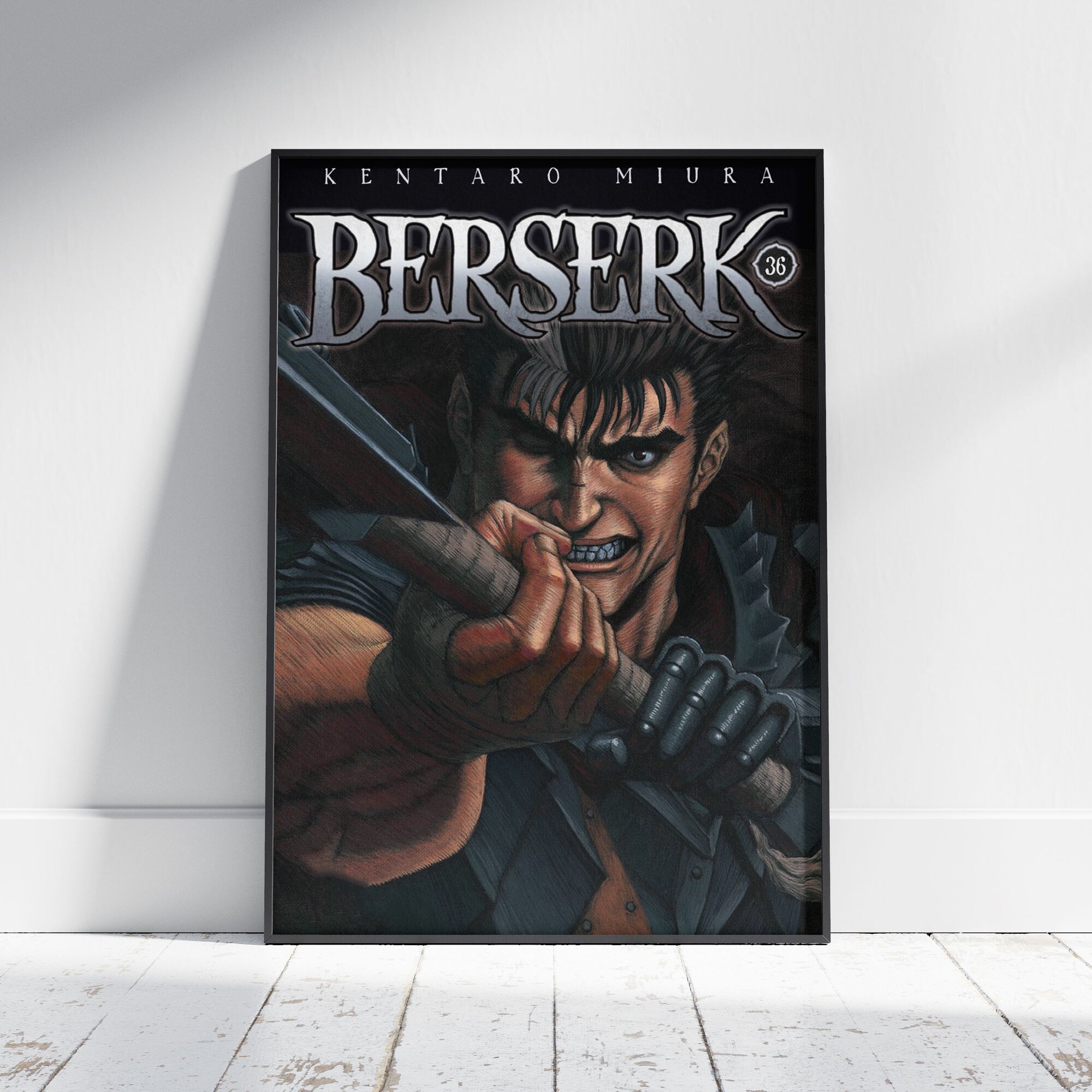 Плакат на стену для интерьера Берсерк (Гатс 8) - Постер по аниме формата А3 (30х42 см)
