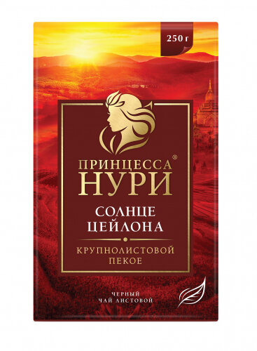 Чай Принцесса Нури Солнце Цейлона черный листовой, 250 г