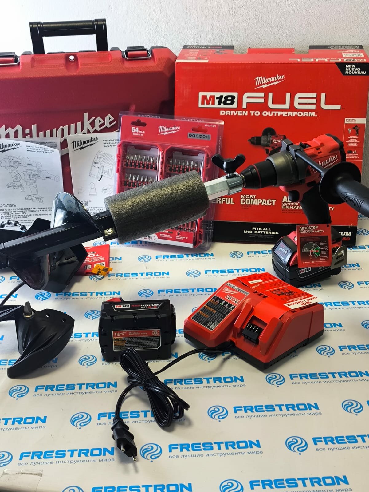 Набор Шуруповерт ледобур 2904-22+2акб* 5а/ч, З/у+Подарок-набор бит и Шнек 150 мм, рынок Америка!