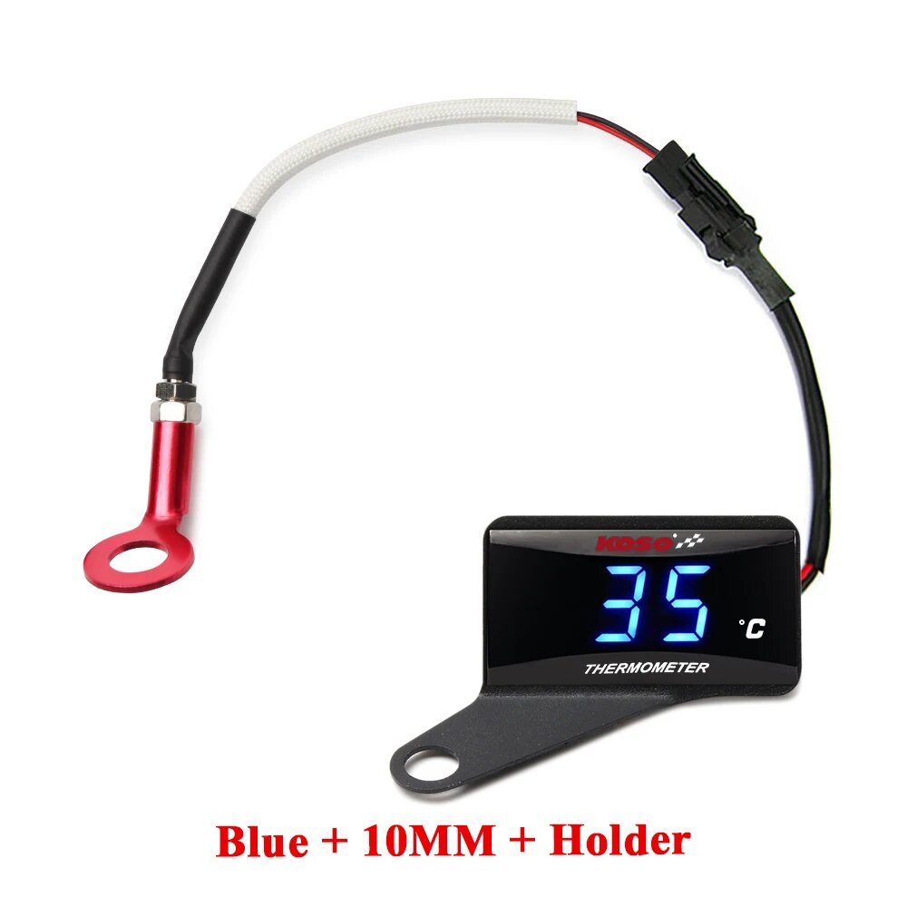 Датчик температуры двигателя KOSO Blue 10MM с кронштейном