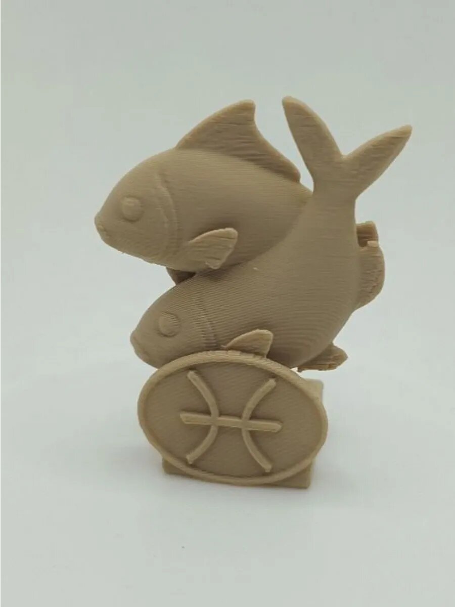 Знак зодиака Рыбы (8см, серебристый)