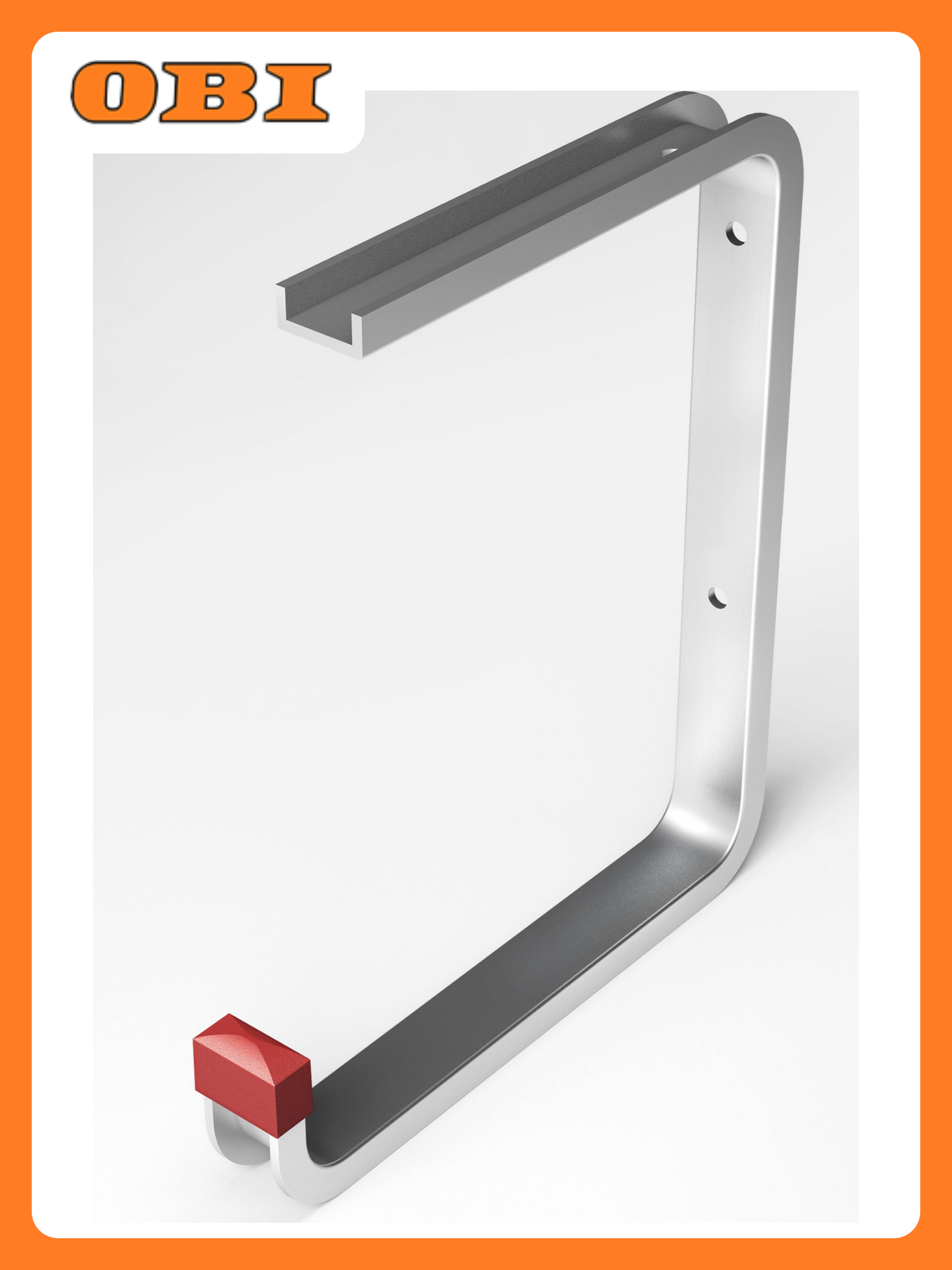 Крюк потолочный Лука, алюминий, серебристый, 15кг, 115х210мм