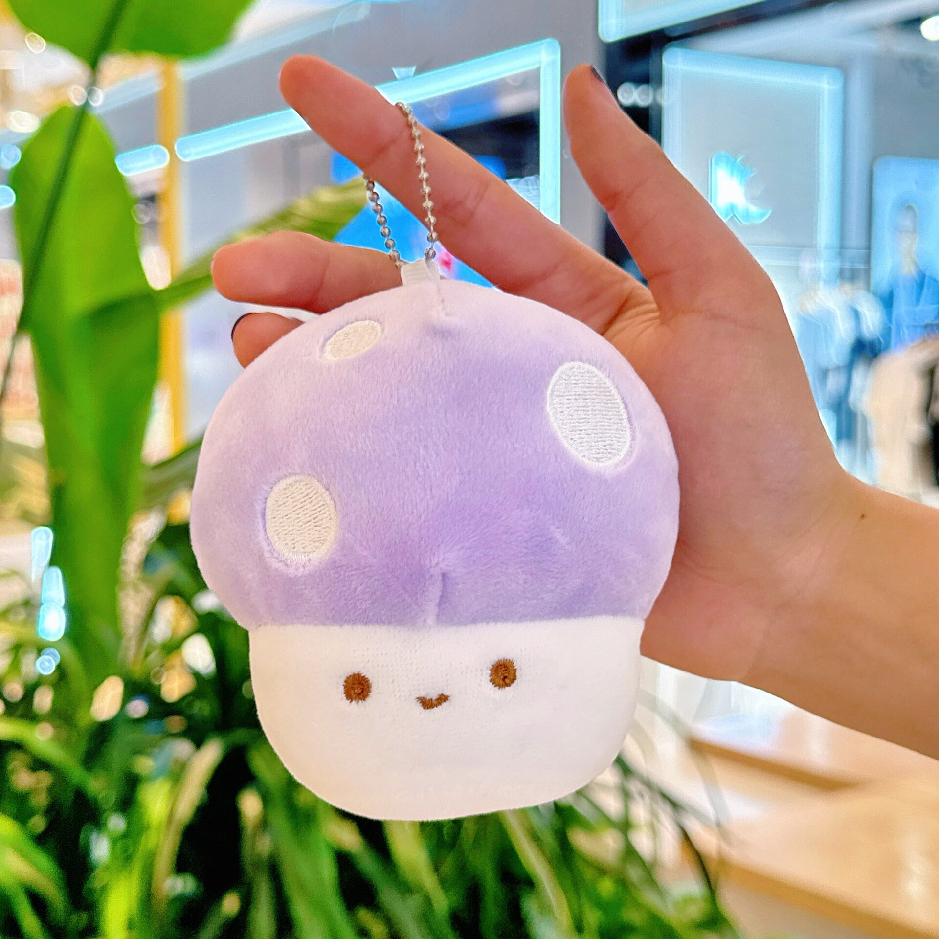 Плюшевый брелок-гриб, мягкая игрушка для уличных торговцев, кукла для игры в кольцеброс, игрушка для свадебного